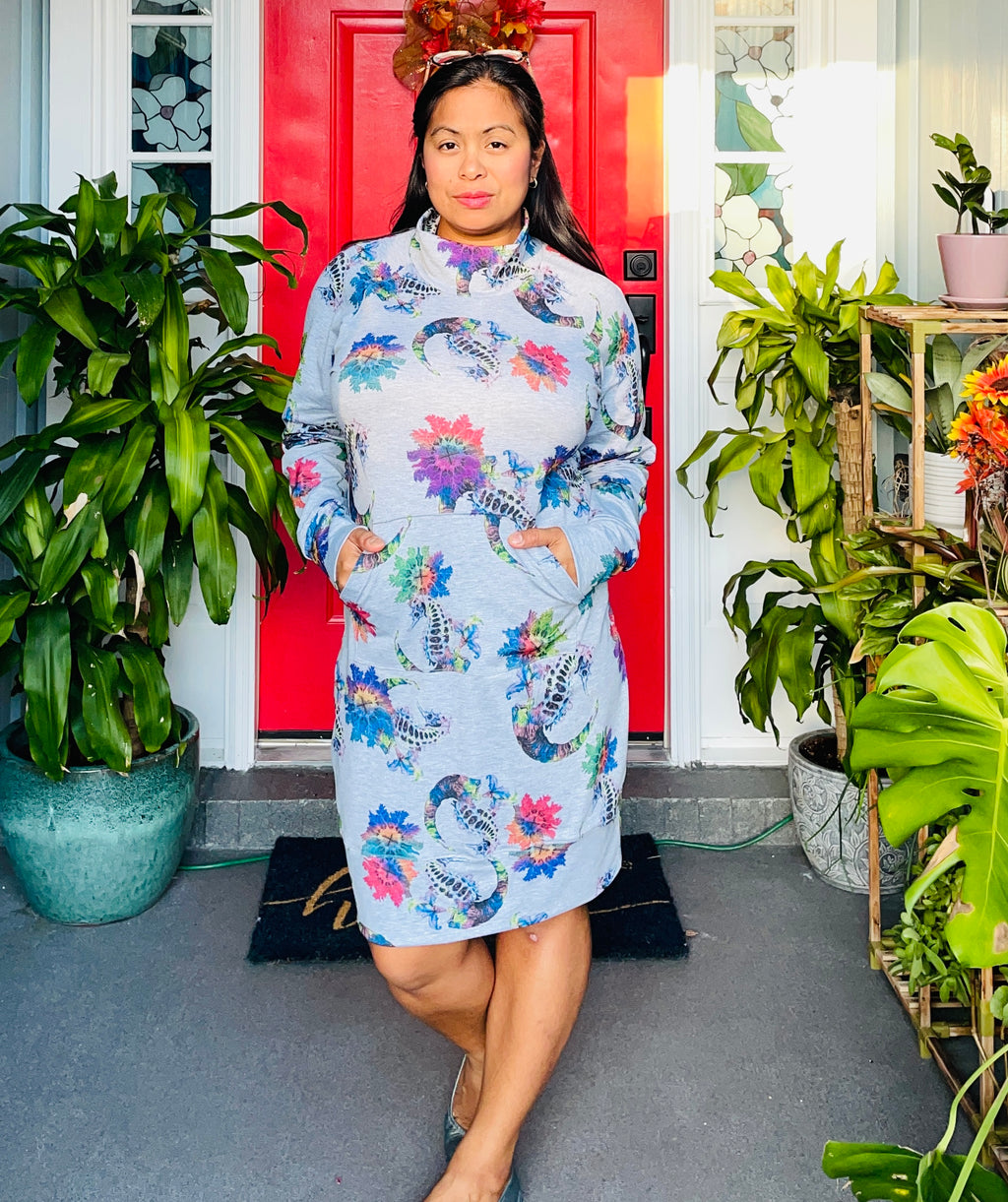 Alta Sweatshirt Dress PDF Pattern Sizes B - M – Greenstyle