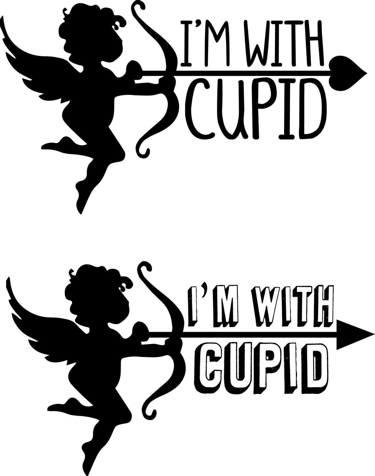 Cut File I'm With Cupid – Greenstyle