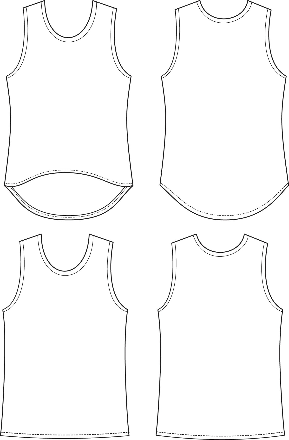 Slope Tank PDF Sewing Pattern Sizes 3-14 – Greenstyle
