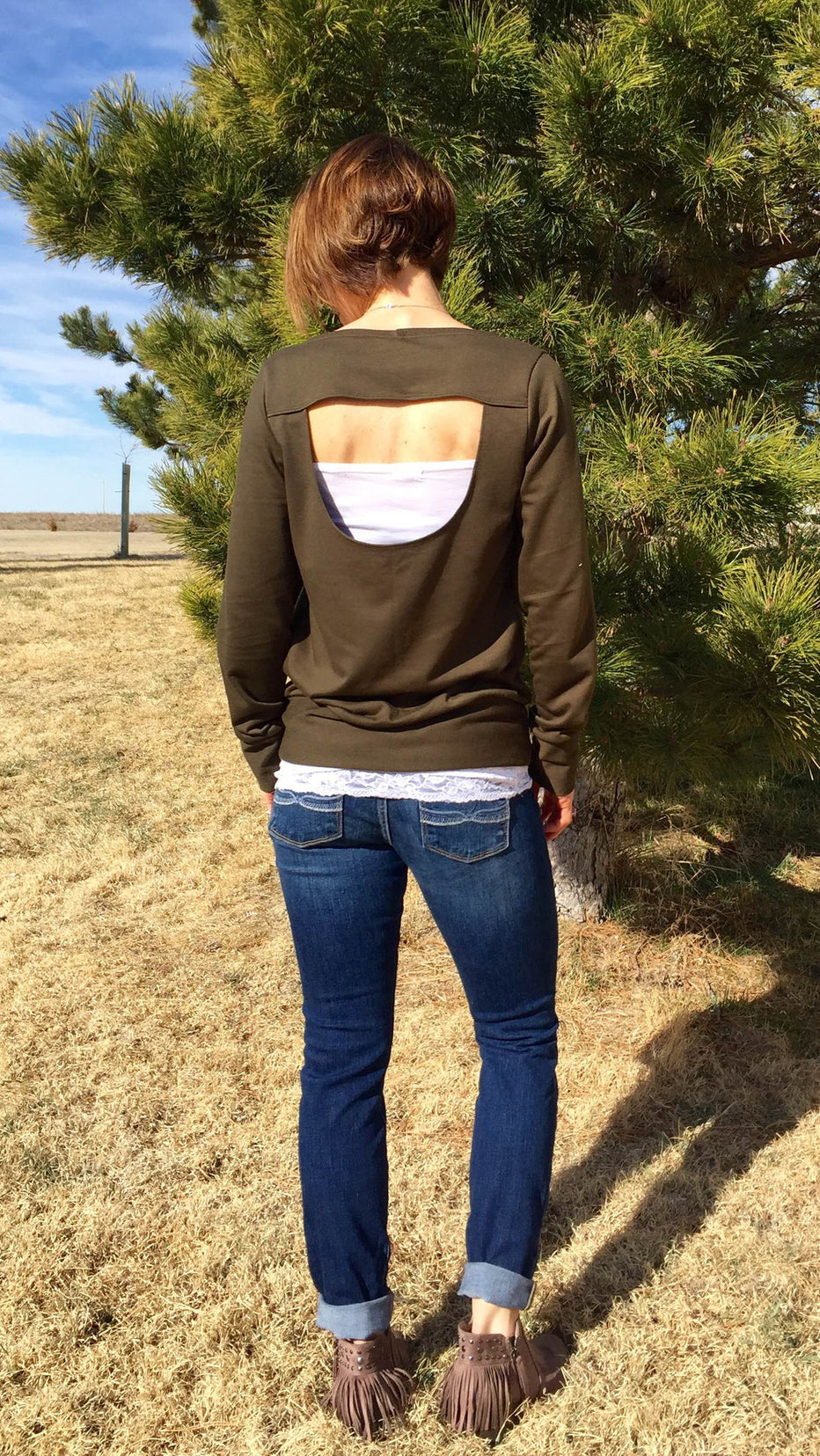 Open Back Pullover in Sizes XXS to 3XL – Greenstyle