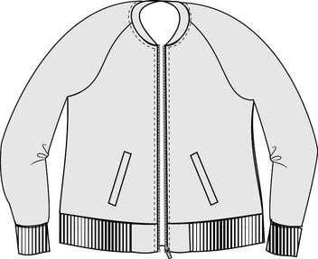 Midway Bomber Jacket PDF Sewing Pattern Sizes B - M – Greenstyle