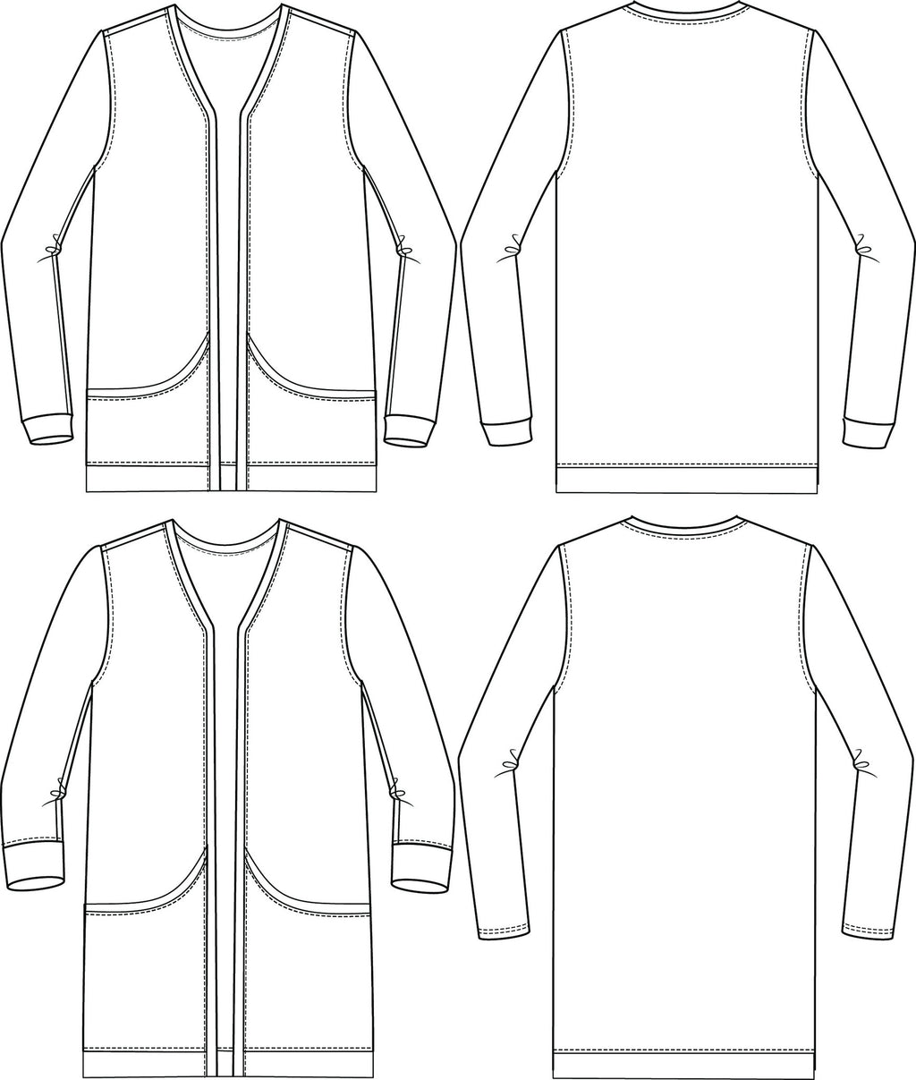 Capsule Cardigan PDF Sewing Pattern – Greenstyle