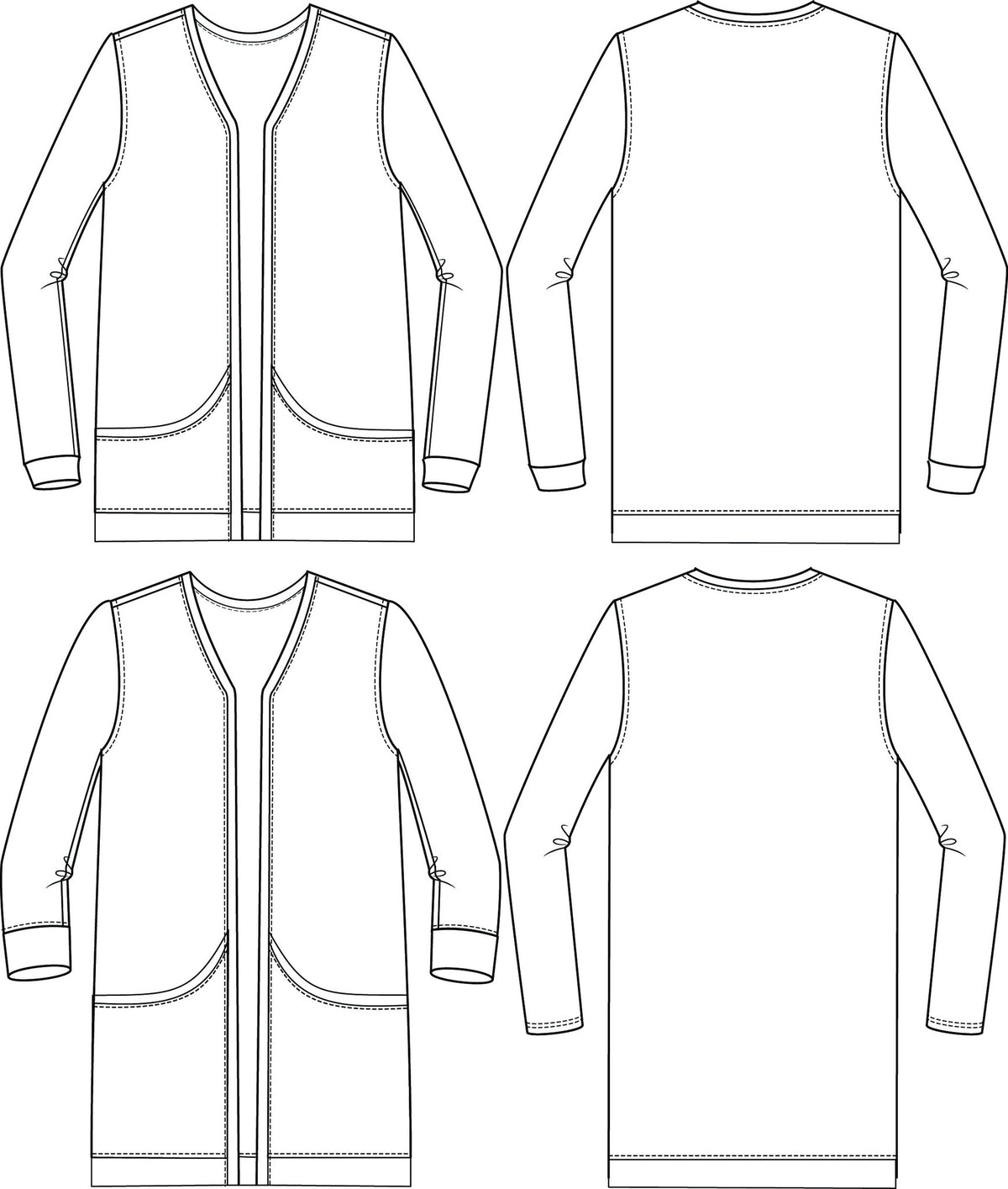 Capsule Cardigan PDF Sewing Pattern – Greenstyle