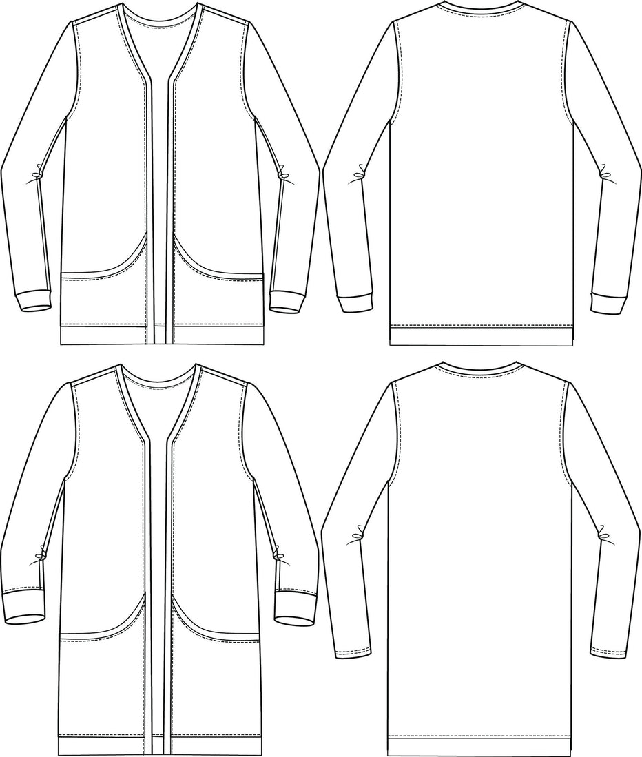 Capsule Cardigan PDF Sewing Pattern – Greenstyle